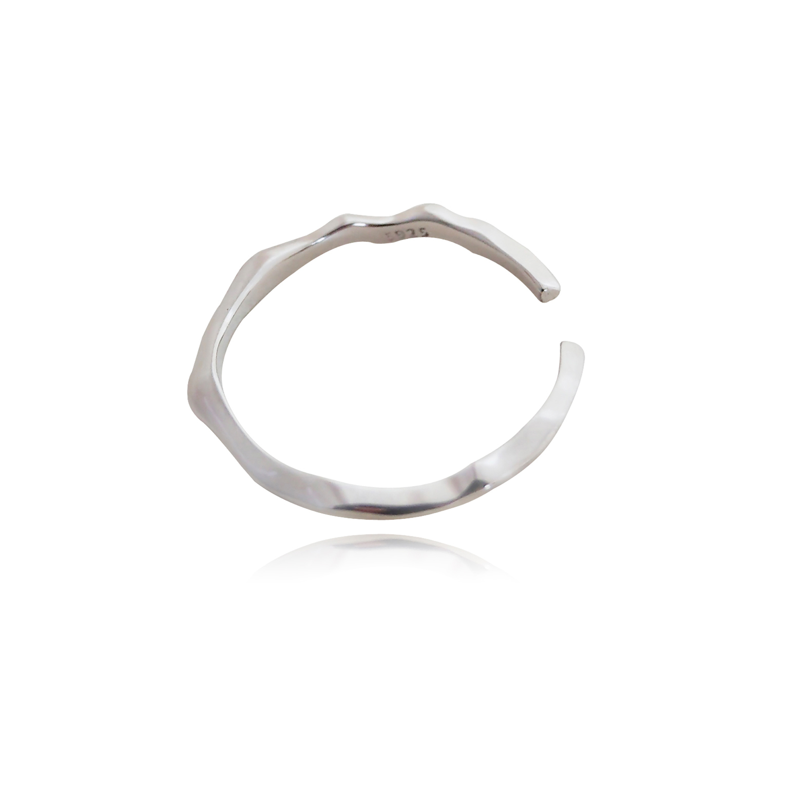 Lou Fine Silver Everyday Open Ring - Culturesse